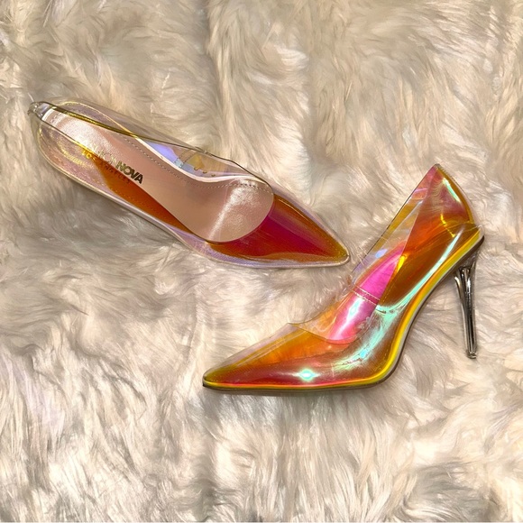 Fashion Nova | Shoes | Holographic Heels | Poshmark